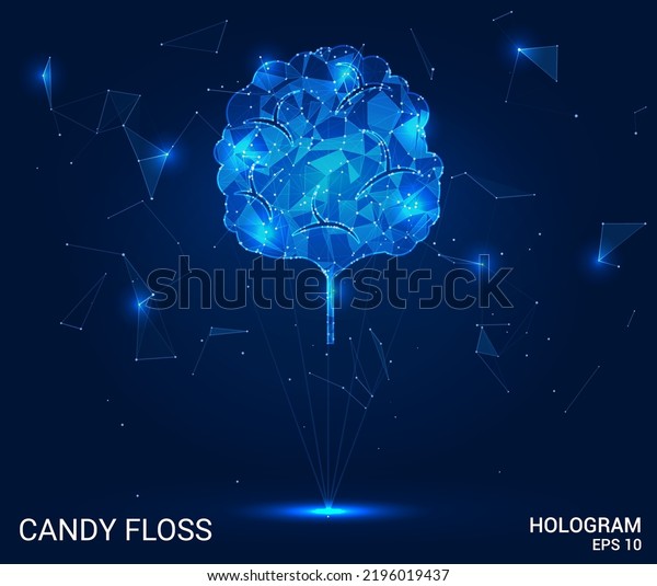 Hologram Candy Floss Candy Floss Made Stock Vector (Royalty Free ...