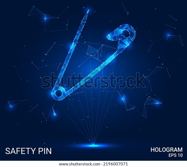 Hologram Safety Pin Safety Pin Made Stock Vector (Royalty Free ...