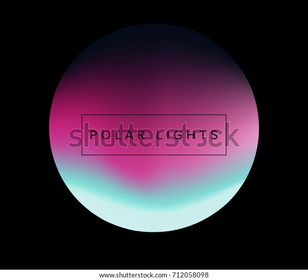 Holographic Circle On Dark Background Stock Vector (Royalty Free ...