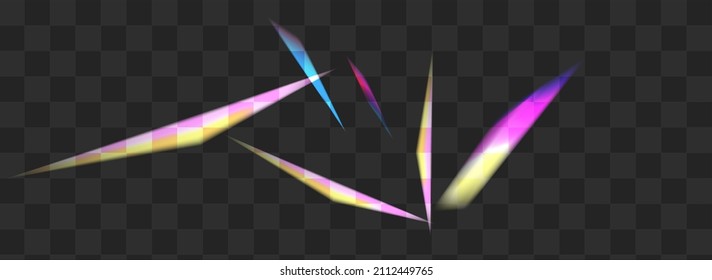 Holographic Spectrum Vector Transparent Panoramic Background Stock ...