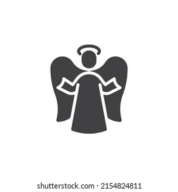 Holy Angel Vector Icon Filled Flat Stock Vector (Royalty Free ...