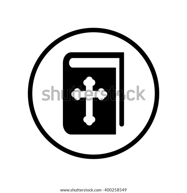 Holy Bible Icon Circle Vector Illustration: vector de stock (libre de ...