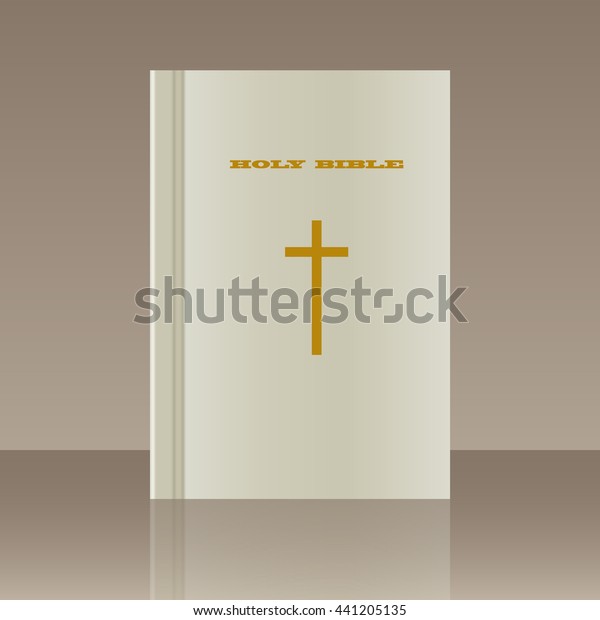 Holy Bible Realistic Image Object Reflection Stock Vector (Royalty Free ...