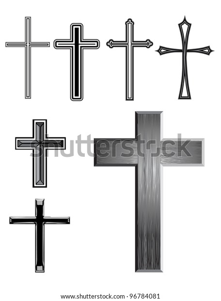 Holy Cross Set Stock Vector (Royalty Free) 96784081 | Shutterstock