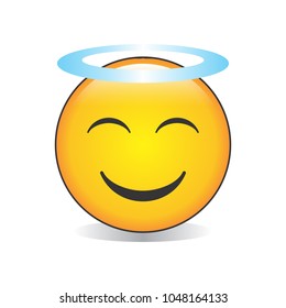 Holy Isolated Emoji Vector Stock Vector (Royalty Free) 1048164133 ...