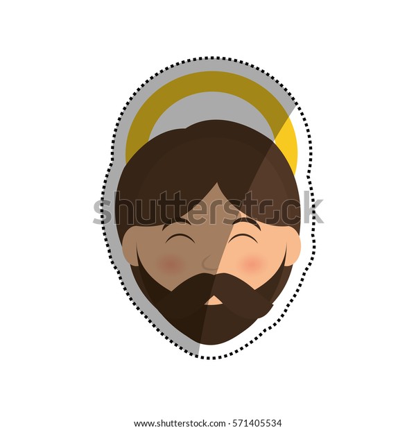 Holy Joseph Cartoon Icon Vector Illustration: vector de stock (libre de ...