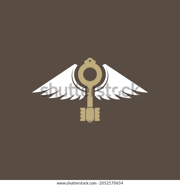 Holy Key Logo Wings Logo Secret Stock Vector (Royalty Free) 2052170654 ...