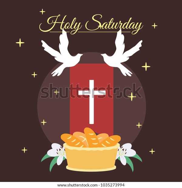 Holy Saturday Illustration Stock Vector (Royalty Free) 1035273994 ...