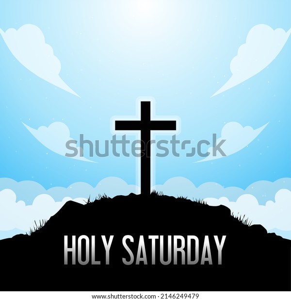 Holy Saturday Vector Illustration Suitable Poster Stock Vector (Royalty ...