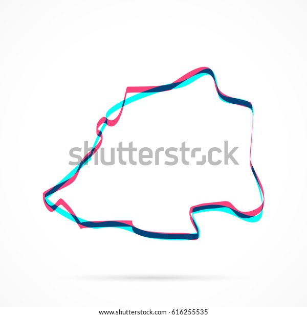 Holy See Map Hand Drawn Blue Stock Vector (Royalty Free) 616255535 ...