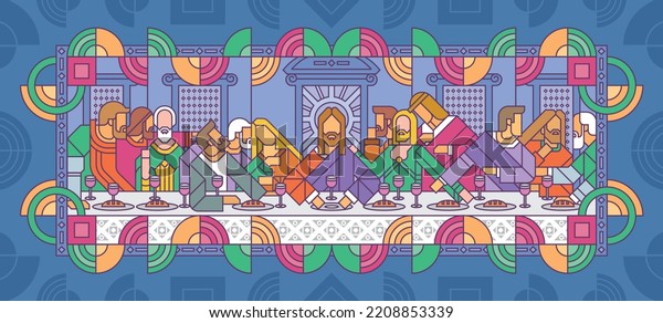 Holy Supper Exclusive Features Stock Vector (Royalty Free) 2208853339 ...