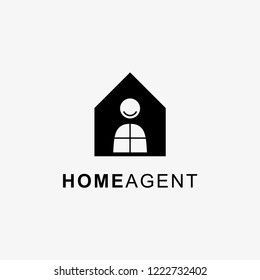 Home Agent Logo Icon Creative Home Stock Vector (Royalty Free ...