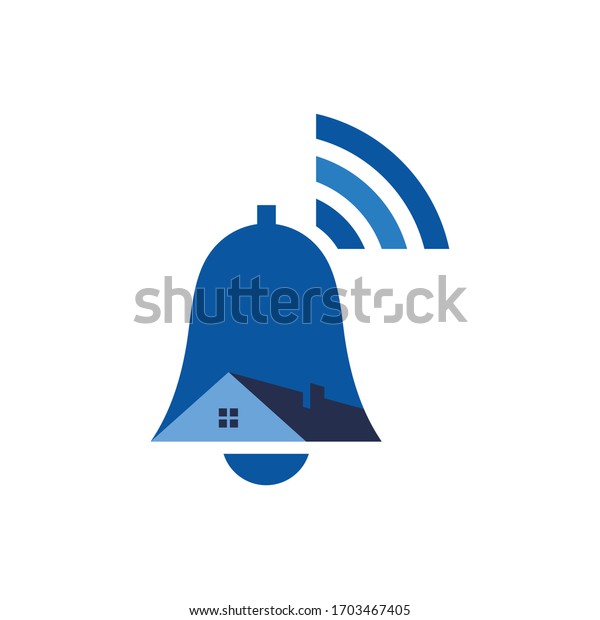 Home Alarm Logo Design Vector Stock Vector (Royalty Free) 1703467405 ...