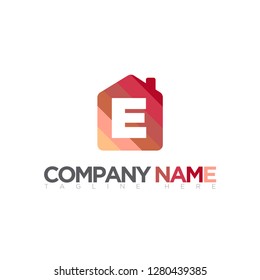 Home Alphabet Logo Template Stock Vector (Royalty Free) 1280439385 ...