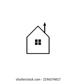 Home Arrow Logo Vector Icon Simple Stock Vector (Royalty Free ...