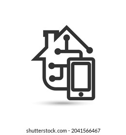Home Automation Vector Icon Logo Suiteble Stock Vector (Royalty Free ...