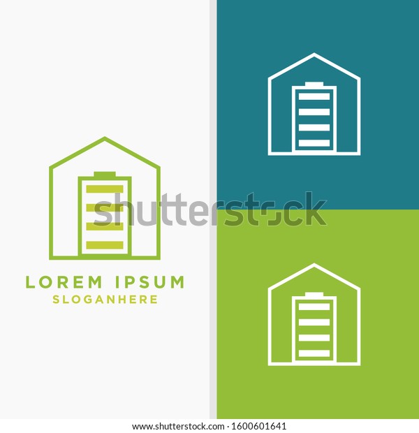 Home Battery Logo Design Vector Stock Vector (Royalty Free) 1600601641 ...