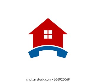 Home Call Icon Logo Design Element Stock Vector (Royalty Free ...