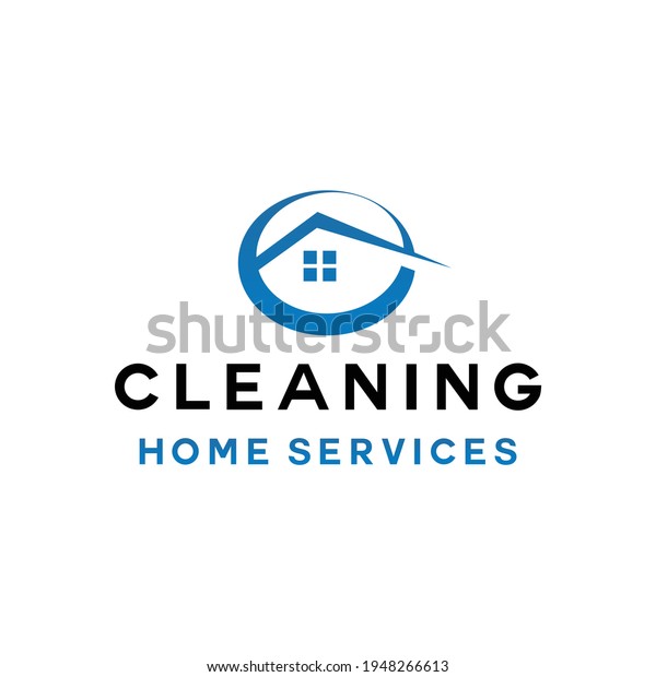 Home Cleaning Service Logo Vector Design Stock Vector (Royalty Free ...