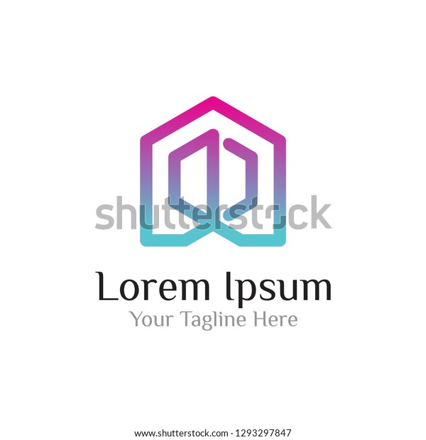 Home Concept Logo Vector Design Template Stock Vector (Royalty Free ...