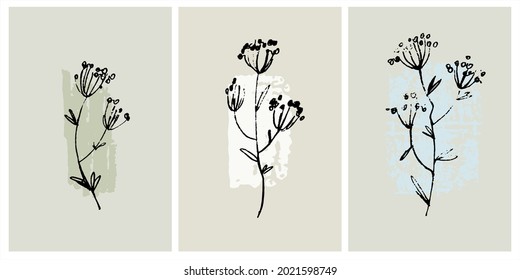 Home Decor Printable Line Art Set Stock Vector (Royalty Free ...