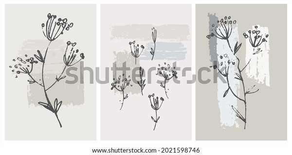 Home Decor Printable Line Art Set Stock Vector (Royalty Free ...