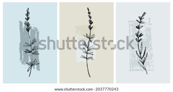 Home Decor Printable Line Art Set Stock Vector (Royalty Free ...