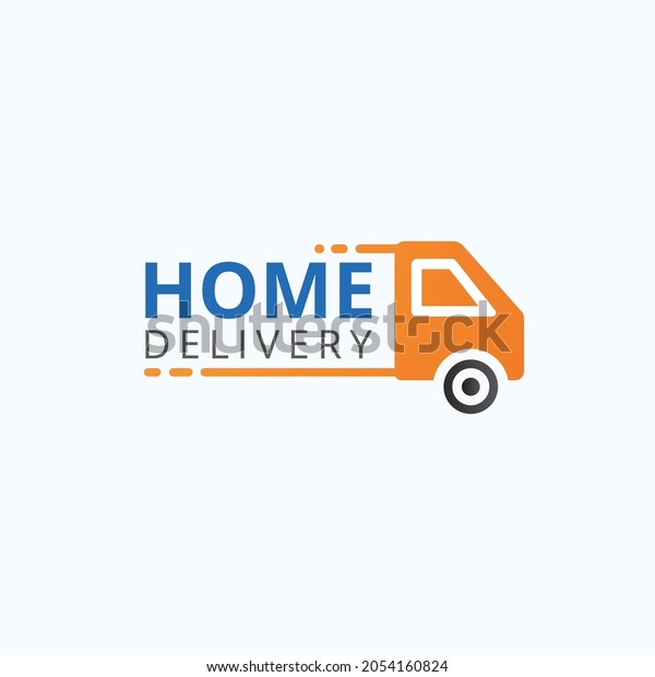 Home Delivery Logo Vector Icon Illustration Stock Vector (Royalty Free ...