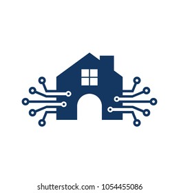 Home Digital Logo Icon Design Stock Vector (Royalty Free) 1054455086 ...