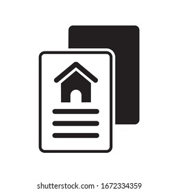 Home Document Icon House Book Icon Stock Vector (Royalty Free ...