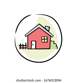 Home Drew Icon Vector Building Stock Vector (Royalty Free) 1676013004 ...