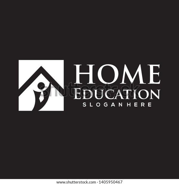 Home Education Logo Vector Inspiration Stock Vector (Royalty Free ...