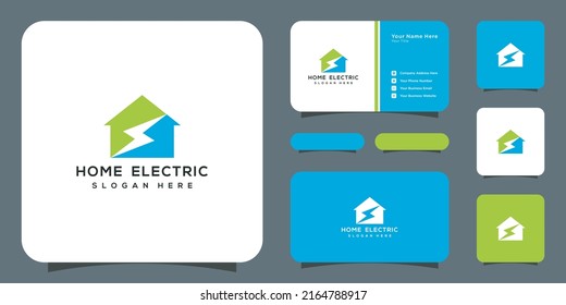 Home Electric Logo Design Template Stock Vector (Royalty Free ...