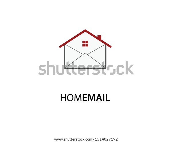 Home Email Logo Template Design Vector Stock Vector (Royalty Free ...