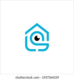 Home Eyes Logo Design Vector Sign Stock Vector (Royalty Free ...