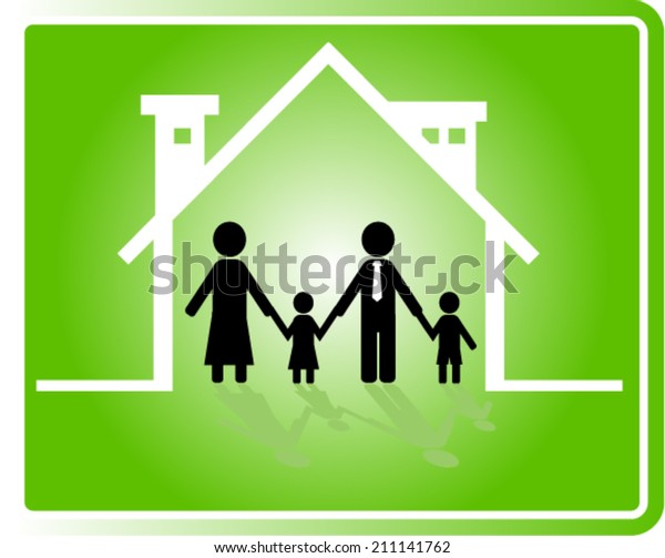 Home Family Vector Stock Vector (Royalty Free) 211141762 | Shutterstock