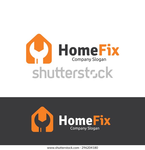 Home Fix Logo Template Stock Vector (Royalty Free) 296204180 | Shutterstock