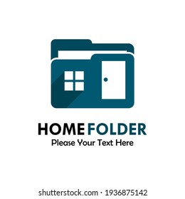 Home Folder Logo Template Illustration Stock Vector (Royalty Free ...