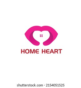 Home Heart Logo Abstract Logo Template Stock Vector (Royalty Free ...