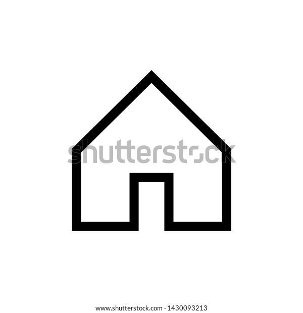 Home House Symbol Icon Vector Design Stock Vector (Royalty Free ...