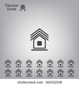 Letter Home Illustration Vector Template Suitable Stock Vector (Royalty ...