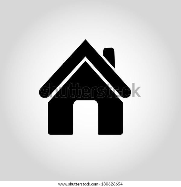 Home Icon Black Stock Vector (Royalty Free) 180626654 | Shutterstock
