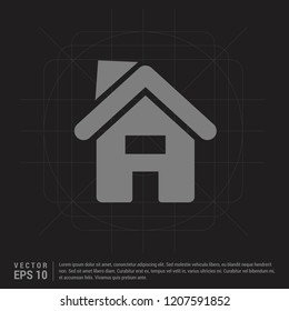 Home Icon Black Creative Background Free Stock Vector (Royalty Free ...