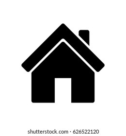 Home Icon Black Isolated Vector Illustration Stock Vector (Royalty Free ...