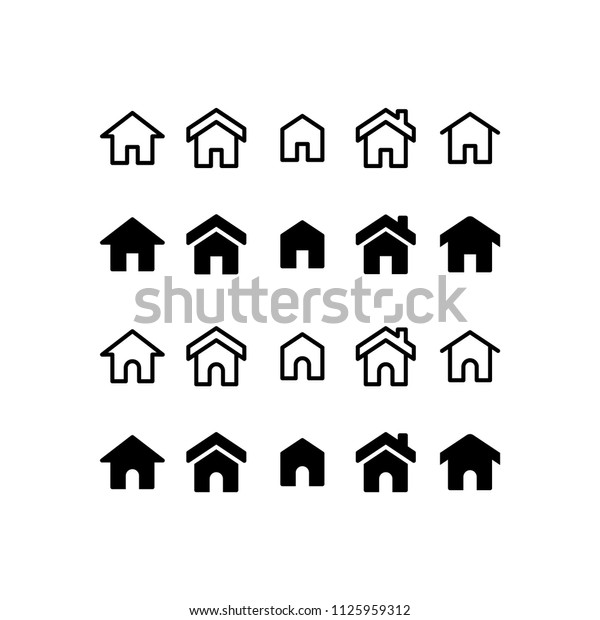 Home Icon Design Vector Symbol House Stock Vector (Royalty Free ...