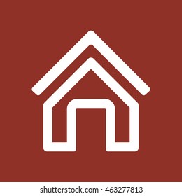 Home Icon Vector Illustration Flat Design Stock Vector (Royalty Free ...