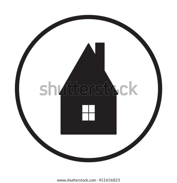 Home Icon Flat Design Stock Vector (Royalty Free) 451656823 | Shutterstock