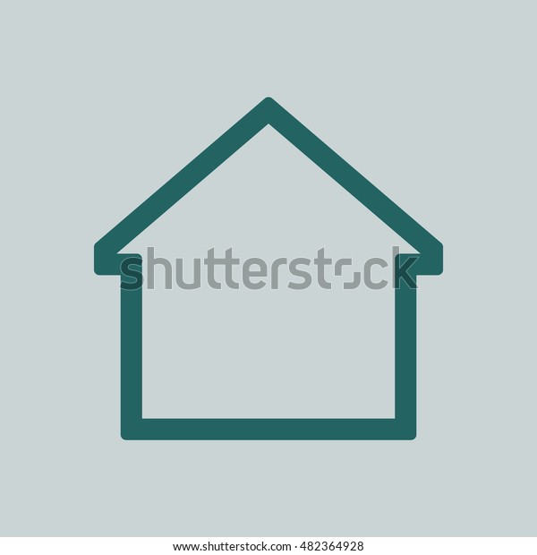 Home Icon Flat Design Stock Vector (Royalty Free) 482364928 | Shutterstock