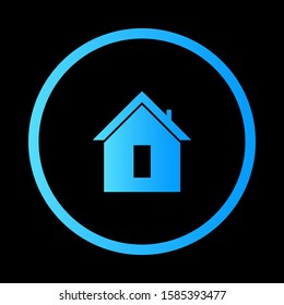 Home Icon Gradient Color Isolated On Stock Vector (Royalty Free ...