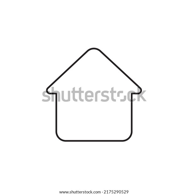 Home Icon Outline Style Design Home Stock Vector (Royalty Free ...